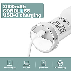SunnyGlow Cordless Hand Blender: Rechargeable Cordless Immersion Blender Handheld, Powerful Detachable Easy Control Grip Stick Mixer Milkshakes | Smoothies | Soup| Puree | Baby Food