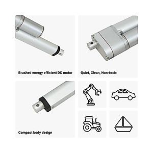 Progressive Automations 12V Potentiometer Feedback Mini Linear Electric Actuator: 4", 150 lbs, Innovative Compact Design, Versatile Capabilities for Home General Automation, Automotive, Manufacturing