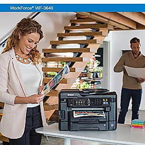 Epson WorkForce WF-3640A Wireless Color All-in-One Inkjet Printer with Scanner and Copier