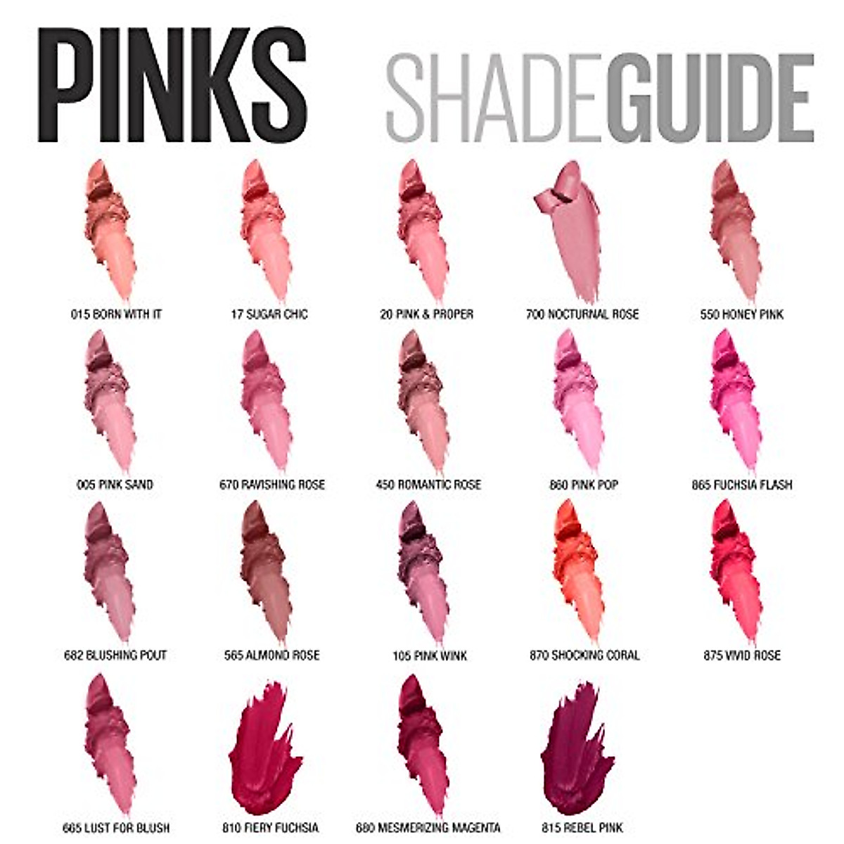 Maybelline Color Sensational Lipstick, Lip Makeup, Matte Finish, Hydrating Lipstick, Nude, Pink, Red, Plum Lip Color, Blushing Pout, 0.15 oz; (Packaging May Vary)