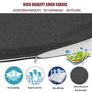 Custom Bench Cushion, Personalized Size Bench Cushions for Outdoor Furniture Porch Swing Cushions Window Seat Cushions Indoor, Non Slip Bottom Bay Window Cushion for Garden Patio