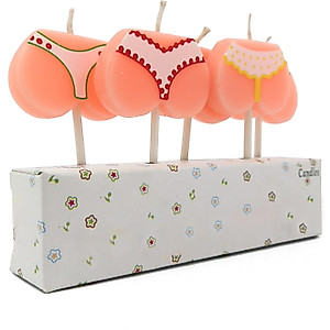 Ornerx Funny Bikini Themed Birthday Cake Candles Valentines Day