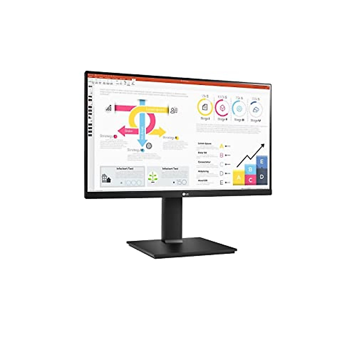 LG 23.8” 24BP75Q-B IPS QHD Monitor with HDR10, USB Type-C™ Port, AMD FreeSync™, Reader Mode, & Flicker Safe, Black