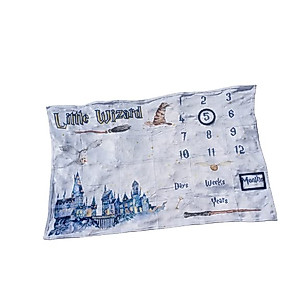 Baby Milestone Blanket | Photography Wizard Keepsake Blanket for Boys and Girls