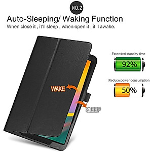 zukof Case for All-New Fire Max 11 (2023) Protective Cover Premium PU Leather Folding Stand Folio Cover for Amazon Fire Max 11 inch Tablet (13th Generation, 2023 Release) with Auto Wake/Sleep (Black)