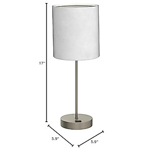 YAMEIWAN Bedside Lamps Set 2, 3 Way Full Dimming lamp with USB Ports, Type-C and AC Outlet, Nightstand Lamp for Bedroom Living Room, (LED Bulb Included) White