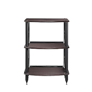 Pangea Audio Vulcan TT LP Record Player Turntable Stand Rack with Vinyl Storage Espresso