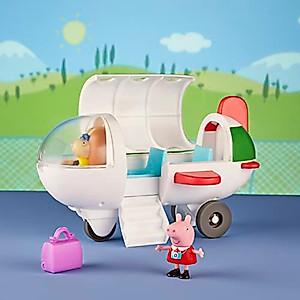 Peppa Pig Peppa’s Adventures Air Peppa Airplane Vehicle Preschool Toy with Rolling Wheels, 1 Figure, 1 Accessory; Ages 3 and Up