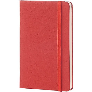 Moleskine Classic Notebook, Pocket, Ruled, Coral Orange, Hard Cover (8051272893571)