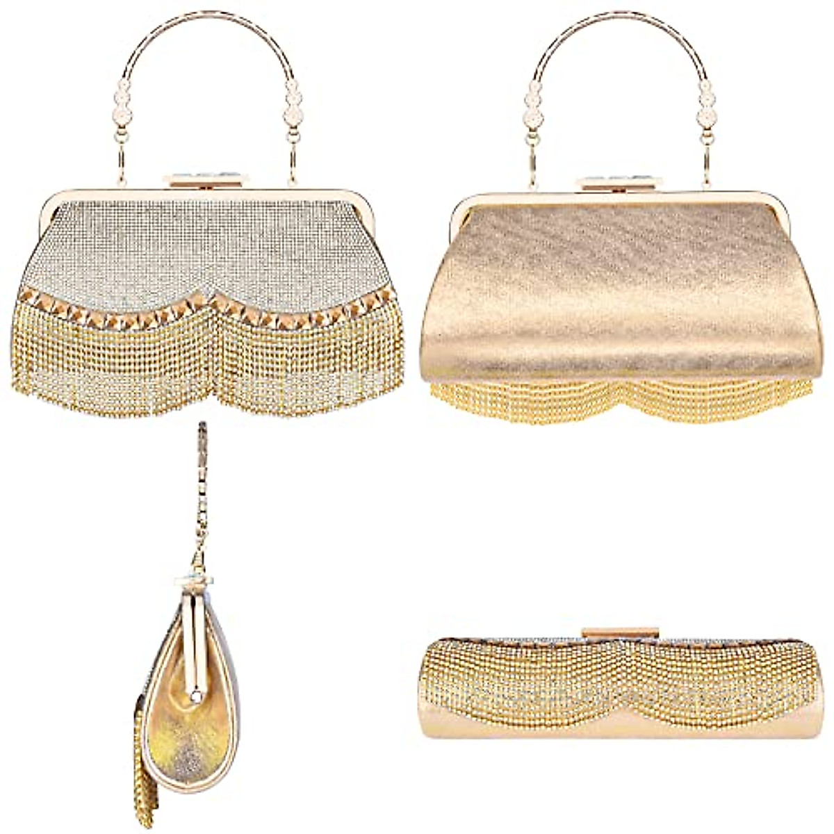 Evening Bag,Rhinestone Purse Sparkly Bag Silver Diamond Purses for Women 2023 Upgrade Evening Party Club Wedding Prom Rhinestone Handbag Hobo Bag Valentines Day Gifts for Her Wife