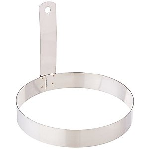 Winco Round Egg Ring, 6-Inch, Stainless Steel