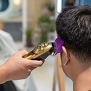 HOP Professional hair clipper guards attachments set-Trimmer guard attachment kit-Replacement guides combs-10 Pcs color coded from 1/16 to 1 inch-Universal clip fit all full-size Wahl clippers blades