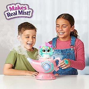 Magic Mixies Magic Genie Lamp with Interactive 8" Plush Toy and 60+ Sounds and Reactions. Reveal a Genie Mixie from The Real Misting Lamp. Gifts for Kids, Ages 5+ - Amazon Exclusive