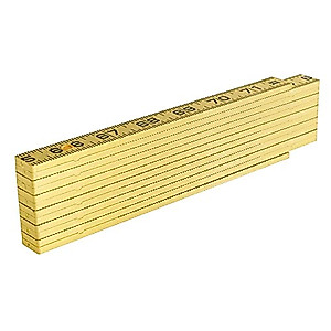 Klein Tools 910-6 Folding Ruler 6-Foot, Durable Fiberglass, Inside Reading