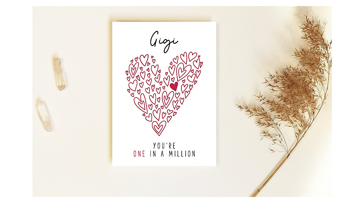 Gigi You're One In A Million Birthday Card