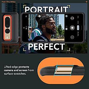 Caseology Athlex for Google Pixel 7 Pro Case, Military Grade Drop Tested Case with Integrated Grip - Active Orange