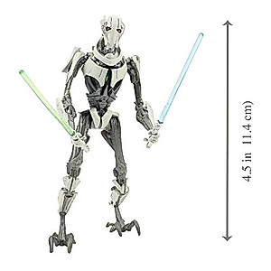 STAR WARS Galaxy of Adventures General Grievous 3.75-Inch-Scale Figure Toy and Mini Comic – Learn About