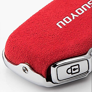 ontto for Kia Key Fob Cover Case Shell Holder Jacket Shell Keyring Keychain Smart Car Key Skin Keyless Red