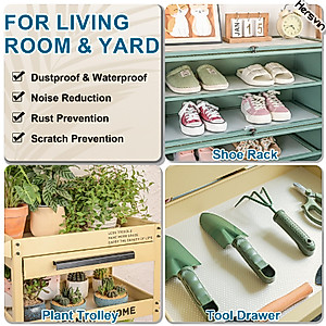 Hersvin Shelf Liner, 24" x20' Non-Adhesive Drawer Liners EVA Kitchen Cupboard Cabinet Covering Undersink Mat Washable Fridge Lining Paper for Home Office (Clear/Dot)