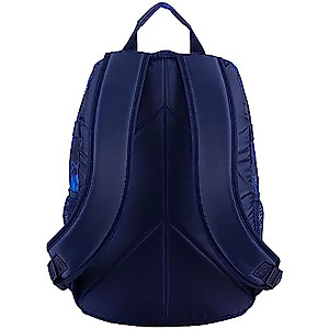 FUEL 18” Unisex Backpack Terra Sport Spacious Dual Compartment w/Laptop Sleeve and Bungee for Travel, College, Work - Dark Blue Galaxy