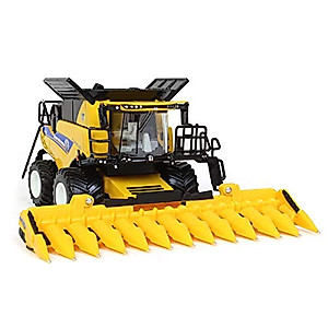 ERTL 1/64 New Holland CR9.90 Combine with Corn & Draper Heads, Prestige Series 13958
