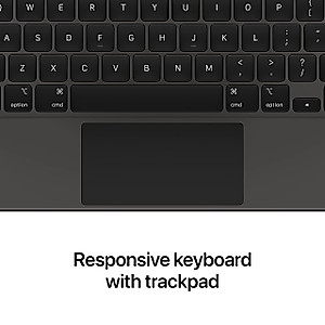 Apple Magic Keyboard: iPad Keyboard and case for iPad Pro 12.9 inch (3rd, 4th, 5th and 6th gen) and iPad Air (M2), Great Typing Experience, Built-in trackpad, US English - Black