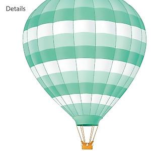 DECOWALL DS8-1801 Rainbow and Hot Air Balloons Kids Wall Stickers Wall Decals Peel and Stick Removable Wall Stickers for Kids Nursery Bedroom Living Room d?cor