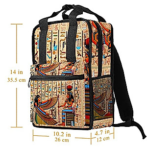 Travel Backpack,Carry On Backpack,Ancient Egyptian Vintage,Hiking Backpack Outdoor Sports Rucksack Casual Daypack