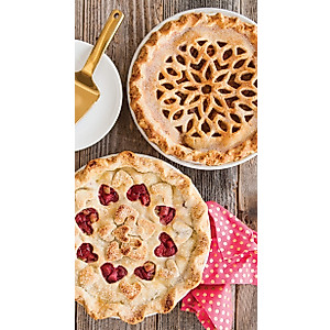 Nordic Ware Lattice & Hearts Pie Top Cutter, 12 inch