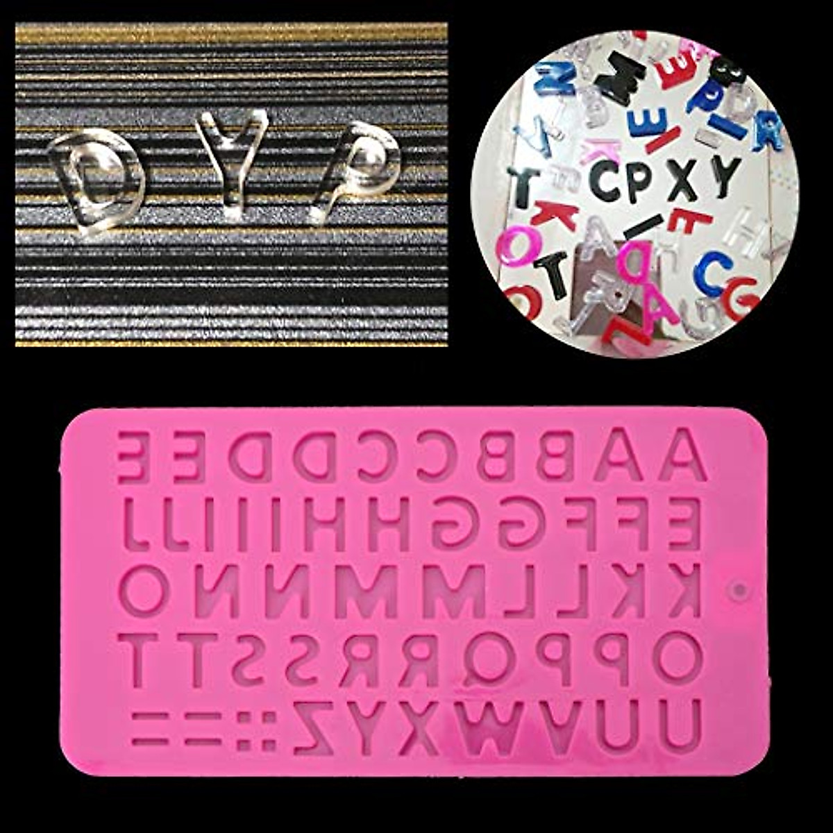 26 Pieces Ice Cube Resin Silicone Mold English Diy Jewelry Making Epoxy Resin Tray Mold For Jewelry Diy Making Silicone Mold