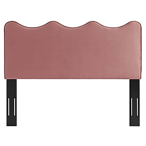 Modway Athena Performance Velvet Full/Queen Headboard in Dusty Rose