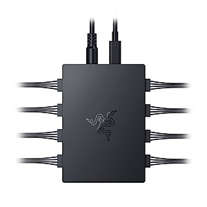 Razer PWM PC Fan Controller: Connects Up to 8 Fans - Custom Fan Curve Profiles - Convenient Fan Monitoring - Thin Profile