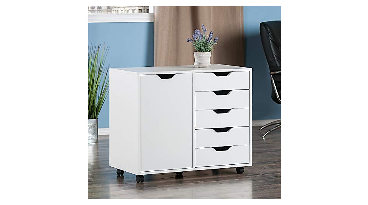 Winsome Halifax Storage Cabinet - White Multi-Drawer Organizer