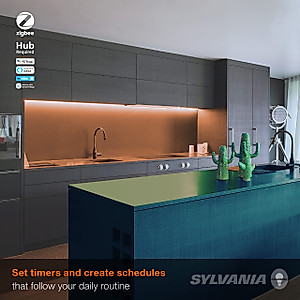 SYLVANIA Smart ZigBee Flex Strip, RGBW Full Color and Tunable White Starter Kit, Works with SmartThings, Wink, and Amazon Echo Plus, Hub Needed for Alexa and Google Assistant - 1 Pack