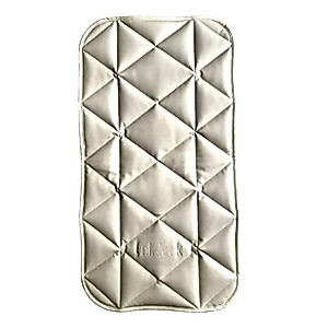 Padded Vegan Leather Portable Changing pad Mat | Play mat Baby Toddler Infant by Uniklook | Reversible | Tummy Time Mat Play Time | Waterproof Baby Infant Floor Mat 16”x30” (Rectangular, Cream)