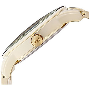 Nine West Women's NW/1578CHGB Champagne Dial Gold-Tone Bracelet Watch