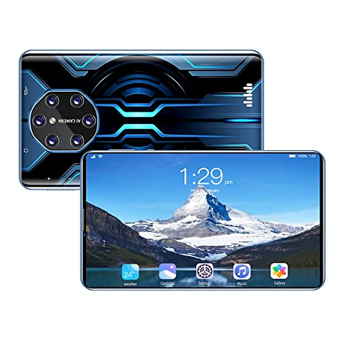 Tablet Laptop, HD Tablet WiFi Bluetooth Android Voice Call Game Tablet, 7Inch IPS Display Screen, WiFi, 2GB RAM+16GB ROM, 4000mAh, Android 5.1 System, Holiday Gift for Family (Blue)