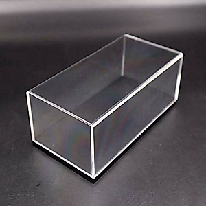 JIA JIA LAI Acrylic Case Show Display Box Transparent Dust Proof Black Base 1:43 Model Cars