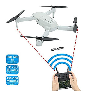 Explore the Skies with our 5G WiFi RC Drone - High Definition Camera FPV and Folding Quadcopter - Perfect for Aerial Photography and First Person Viewing