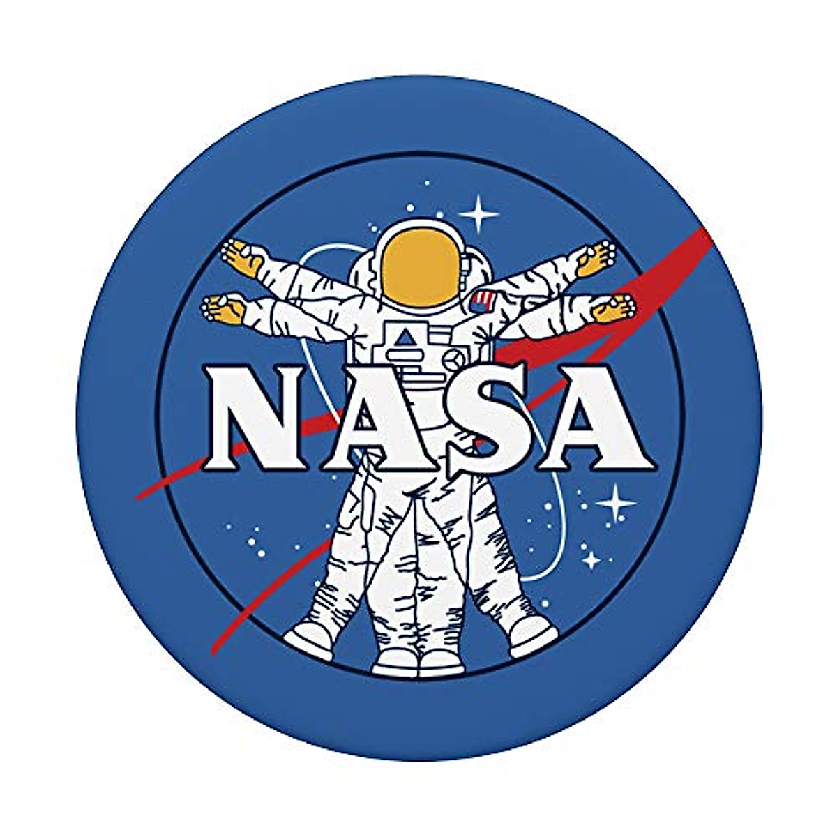 NASA Astronaut Logo PopSockets PopGrip: Swappable Grip for Phones & Tablets