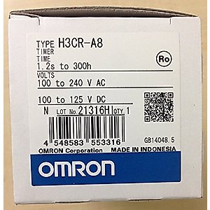 OMRON Industrial Automation H3CR-A8-AC100-240/DC100-125 Electromechanical Multifunction Timer
