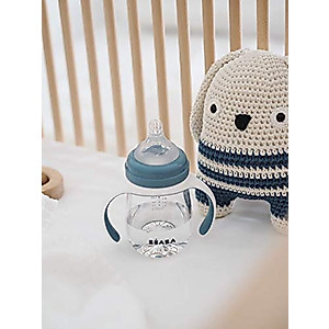 BEABA Fast Baby Bottle Warmer, Baby Food Warmer, (3-in-1) Warm Milk in Just Two Minutes + 2-in-1 Bottle to Sippy Learning Cup