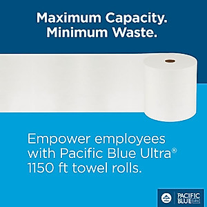 Pacific Blue Ultra 8" High-Capacity Automated Touchless Paper Towel Dispenser by GP PRO (Georgia-Pacific); Black; 59590; 12.9" W x 9" D x 16" H; 1 Dispenser