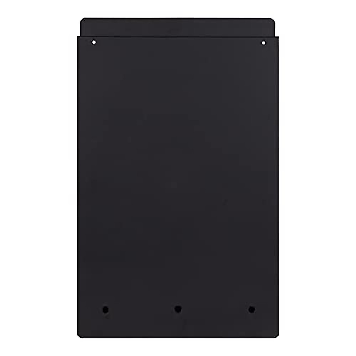 Kate and Laurel Mezzo Modern Wall Organizer Board, 15 x 24, Black, Decorative Magnetic Metal Board with Hooks