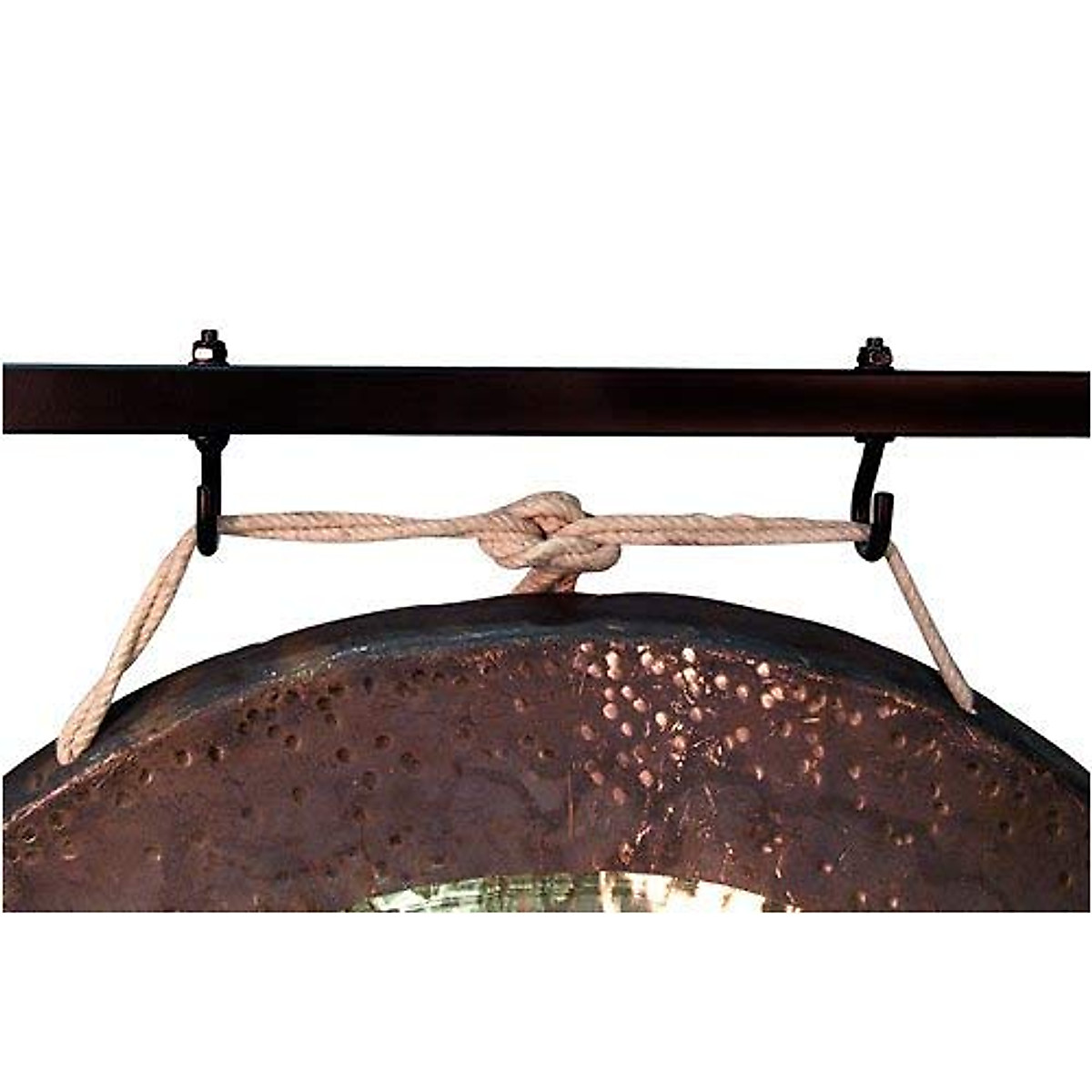 The Gong Shop Gong Stands / Support Gongs Up To 26” / Easy to set up and easy to hang Gongs / Black Gong Stand / Metal Gong Stand to Support Small Gongs 18" - 26" / Gong Not Included