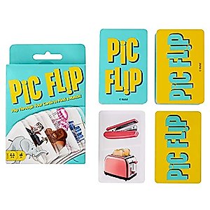 Mattel Games Pic Flip Card Game for 7 Year Olds and Up GKD70