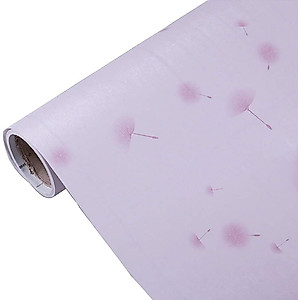 HOYOYO 17.8 x 78 Inches Self-Adhesive Shelf Liner, Self Adhesive Shelf Liner Dresser Drawer Paper Wall Sticker Home Decoration Purple
