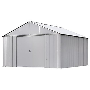 Arrow Classic Metal Shed, 12 x 12, Flute Grey
