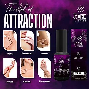 Bare Chemist Iris Pheromone Perfume for Women [Long Lasting Scent] - Oil Perfume Enhanced with Pheromones for Her 1oz. - Fruity, Vanilla, Sweet, Fresh