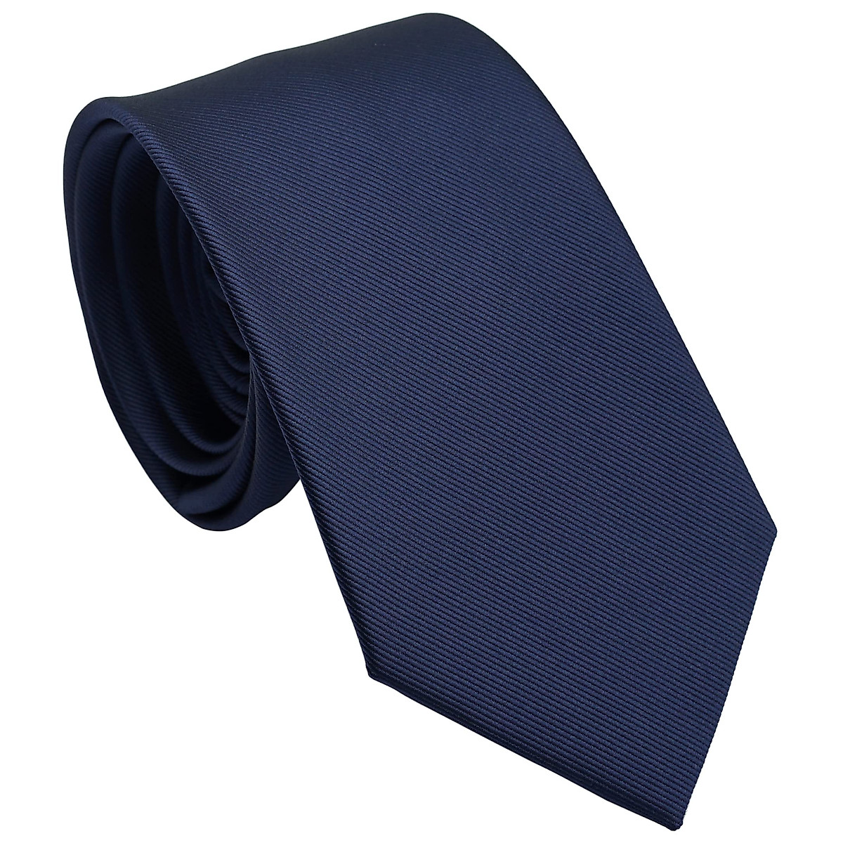 ZENXUS Extra Long Solid Tie for Men Big and Tall, Deep Navy XL Tie 63 inch